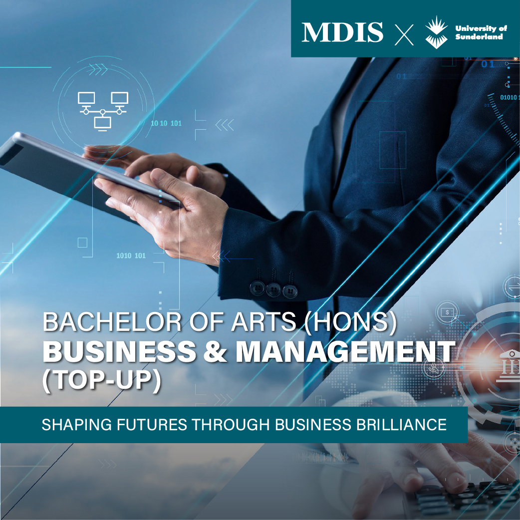 MDIS Bachelor of Arts (Hons) Business & Management (Top-up)