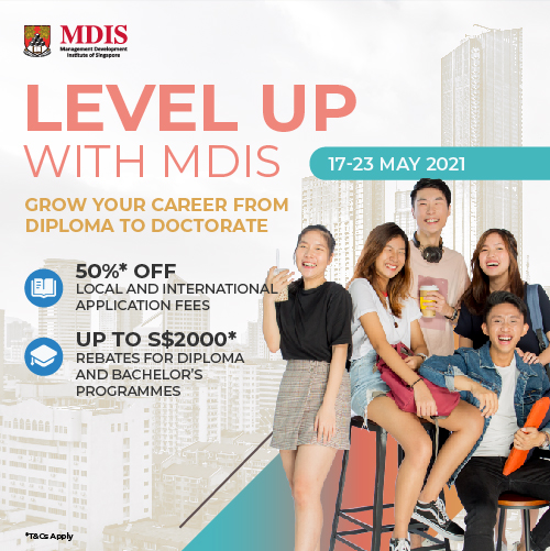 MDIS Diploma and Bachelor's Programmes Rebates - 17-23 May 2021